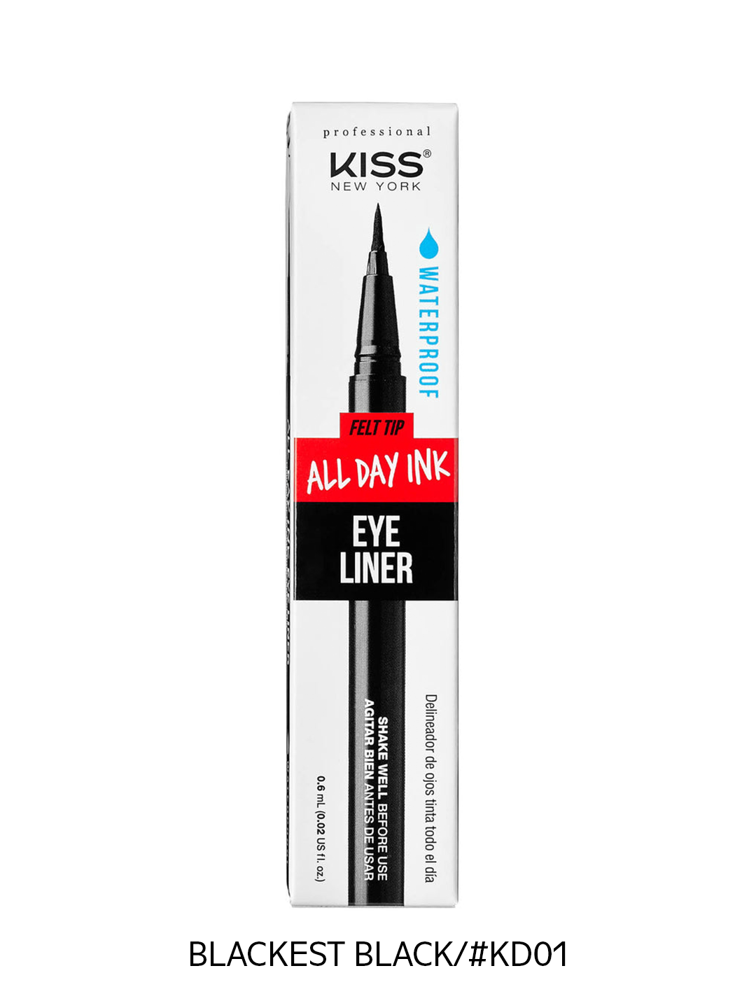 Kiss All day Ink Eye Liner Felt Tip #KD01 - Bellician