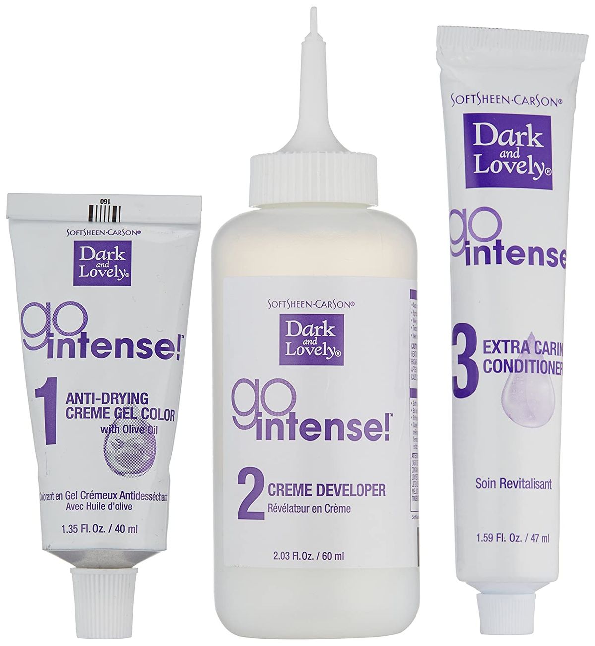 Dark & Lovely Go Intense Permanent Hair Color Kit - Bellician