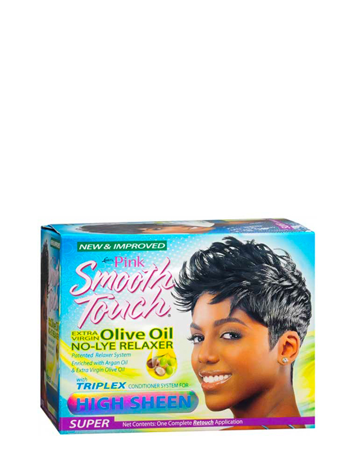 Pink Smooth Touch Olive Oil No Lye Relaxer Kit Super - Bellician